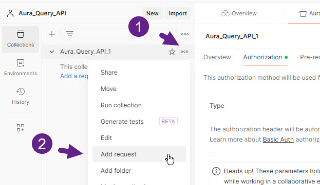 Neo4j Query API for Aura - configuration and Testing in Postman