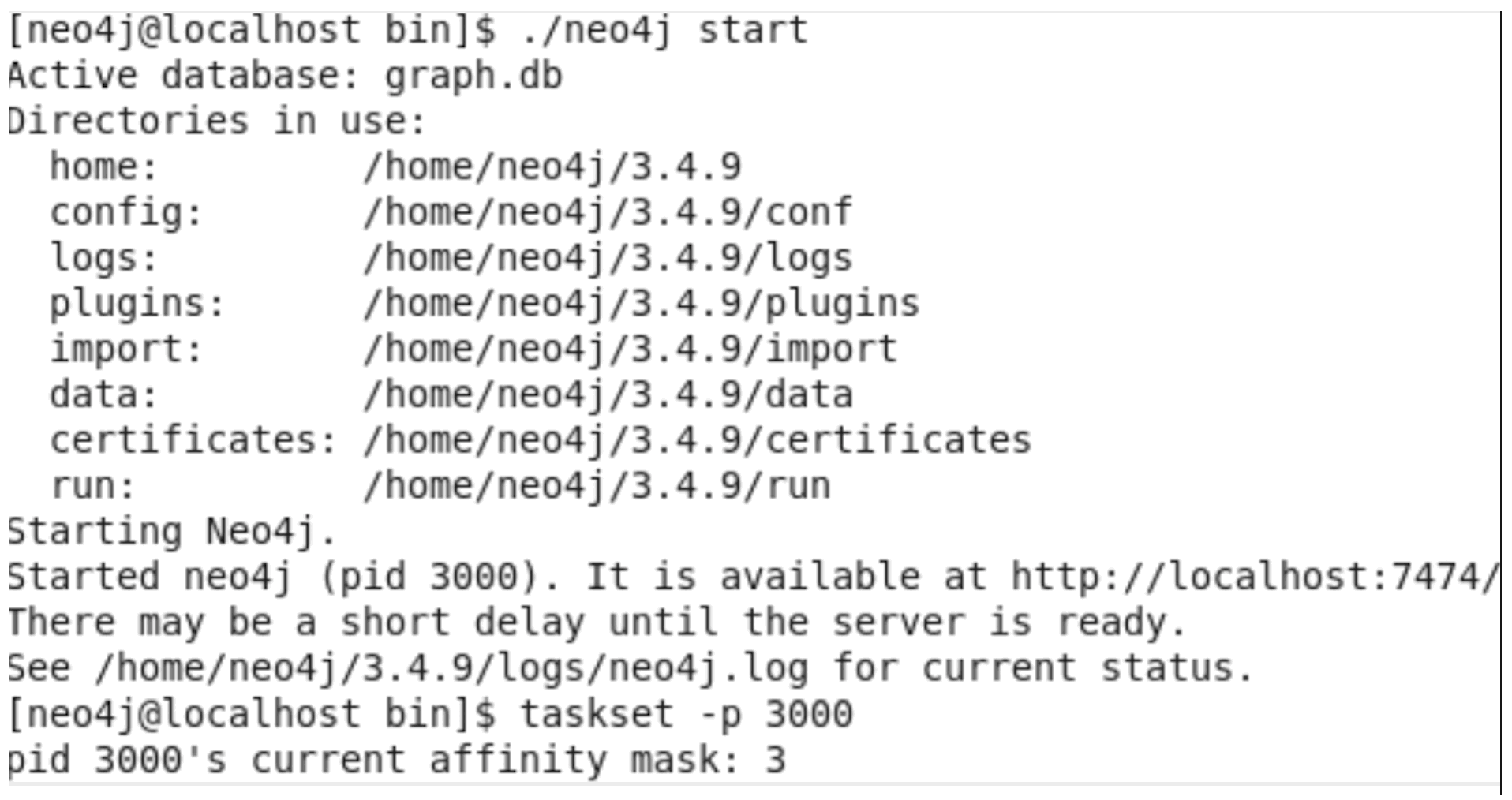 Assign or restrict CPU cores to Neo4j process